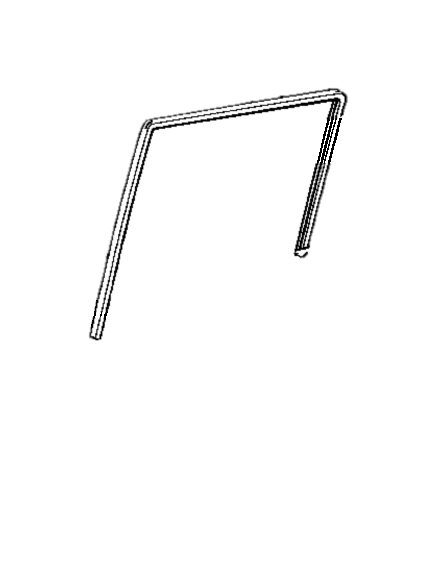 Weatherstrip - Rear Door Run Channel - OEM - FJ60, FJ62, HJ60, HJ61 ...